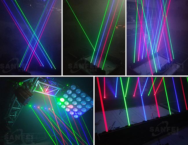 DMX Moving Head Beam Light DJ Laser 8 Eyes Bar Light For Night Club
