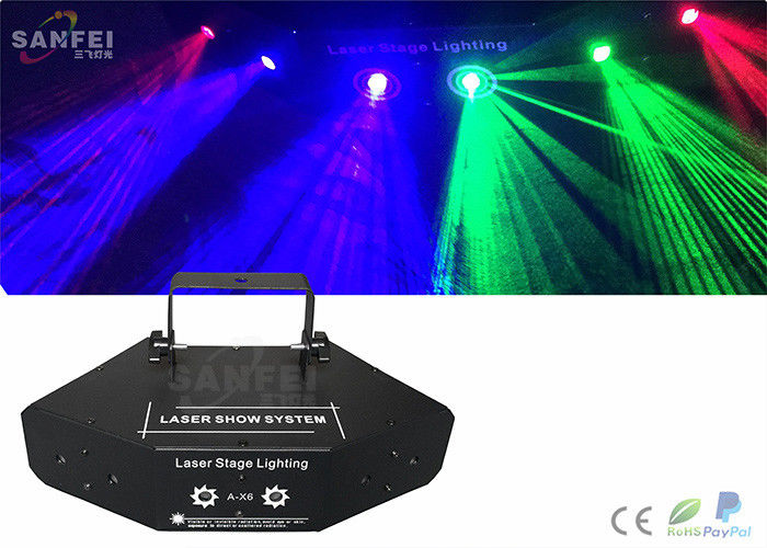 90w Sound Activated 6 In 1 Laser Disco Laser Lights For Home / Party ...