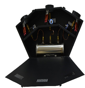 Three Heads 5ch Dmx Flame Thrower Stage Fire Machine durable